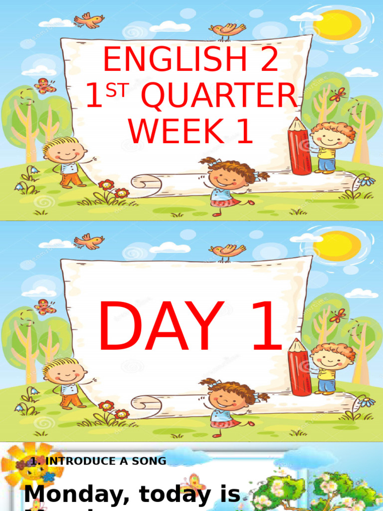 Eng 1st Quarter Week 1 | PDF