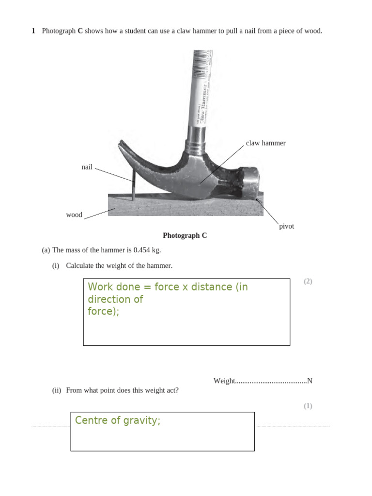 Forces, Movement, Shape and Momentum 7 QP | PDF | Force | Weight