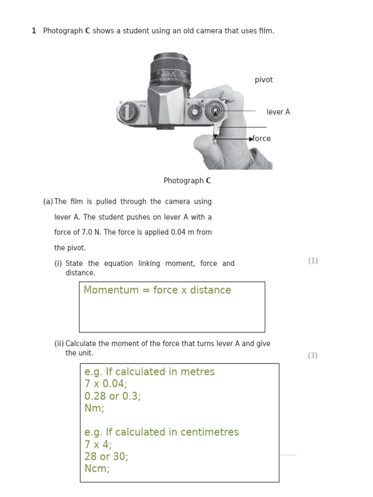 Forces, Movement, Shape and Momentum 3 QP | PDF | Force | Lever