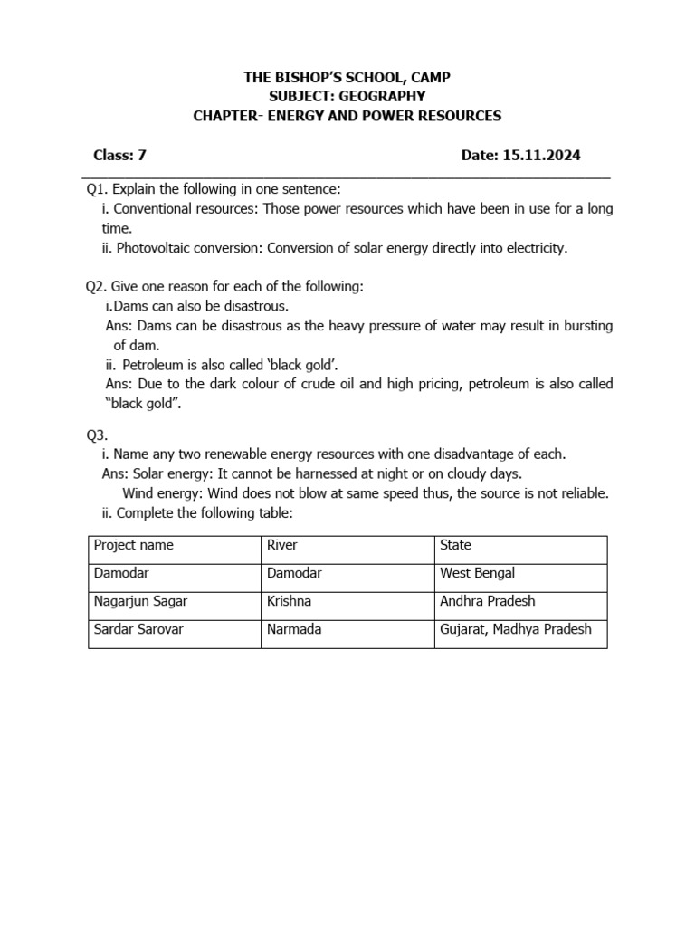 08122024080601answer Key Class 7 Worksheet No 8 | PDF