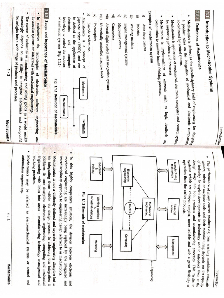MECHATRONICS UNIT 1 | PDF MECHATRONICS UNIT 1 | PDF