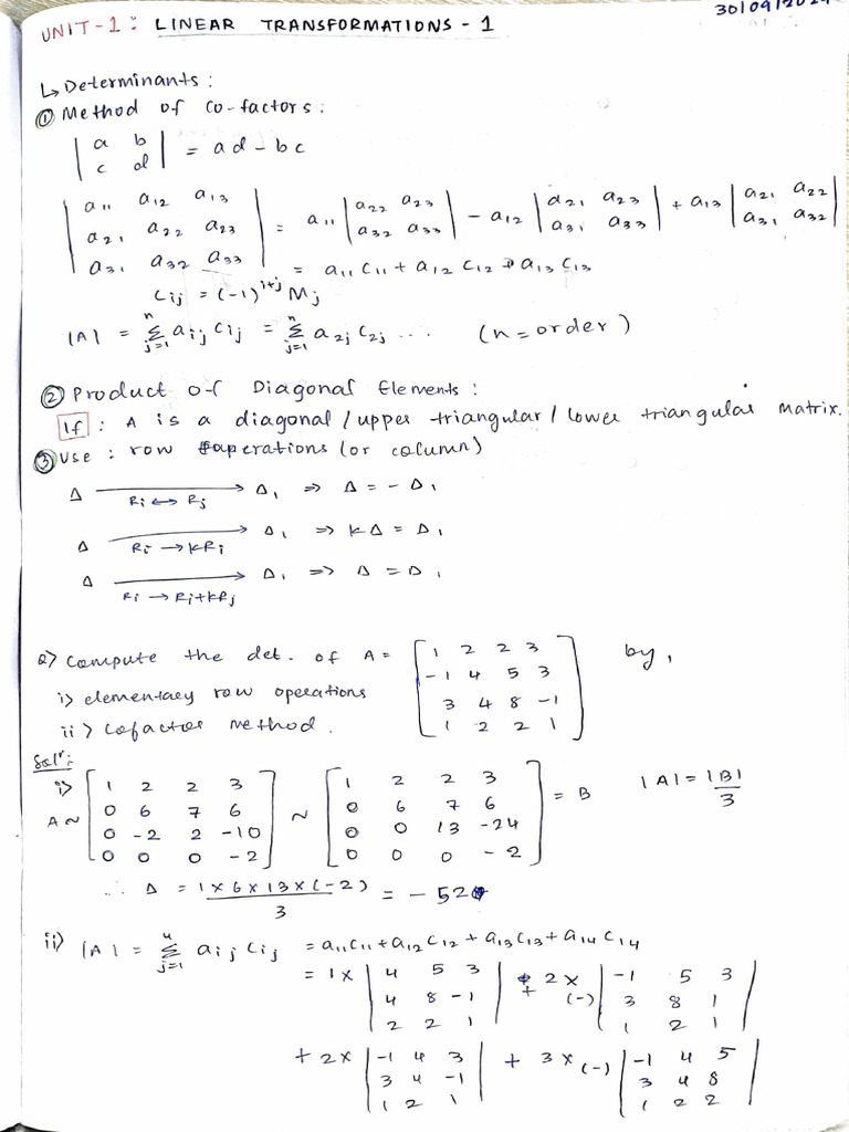 Jayalakshmi Maths Class Notes Sem 3 Unit 1 and Unit2 | PDF ...