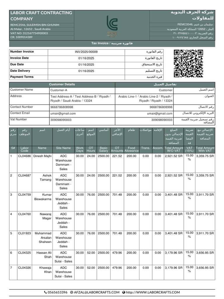Inv 2025 00009 | PDF | Riyadh