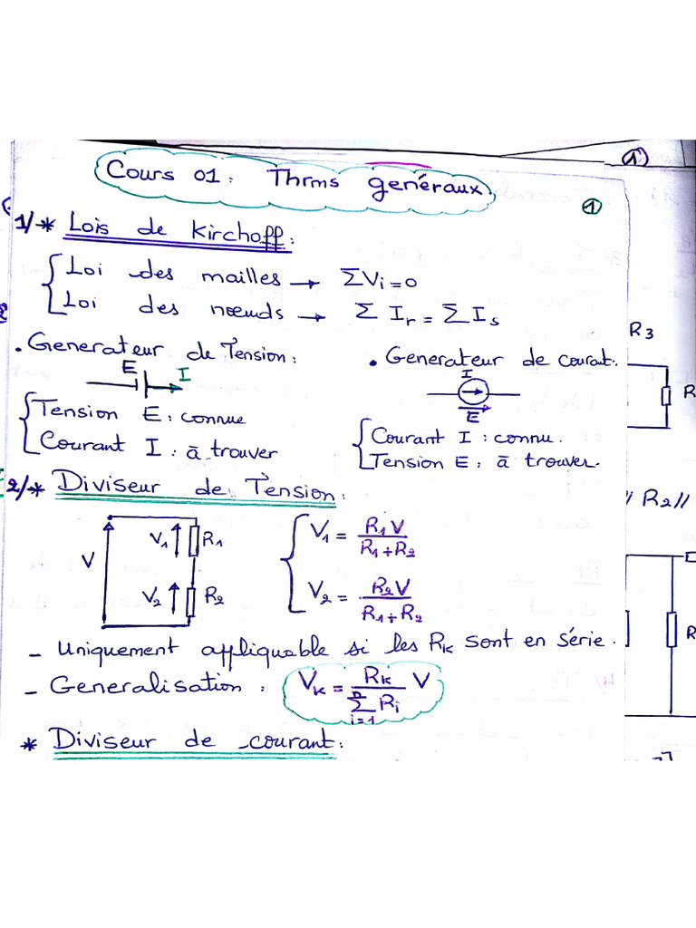 Résumé2 Electronique de base SMP4 | PDF