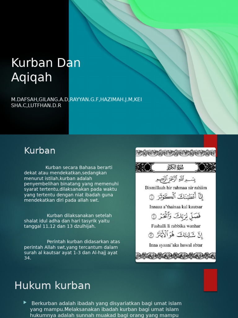 Kurban Dan Aqiqah | PDF