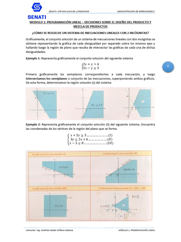 Modulo 1 Programacion Lineal | PDF | Programación lineal | Optimización ...