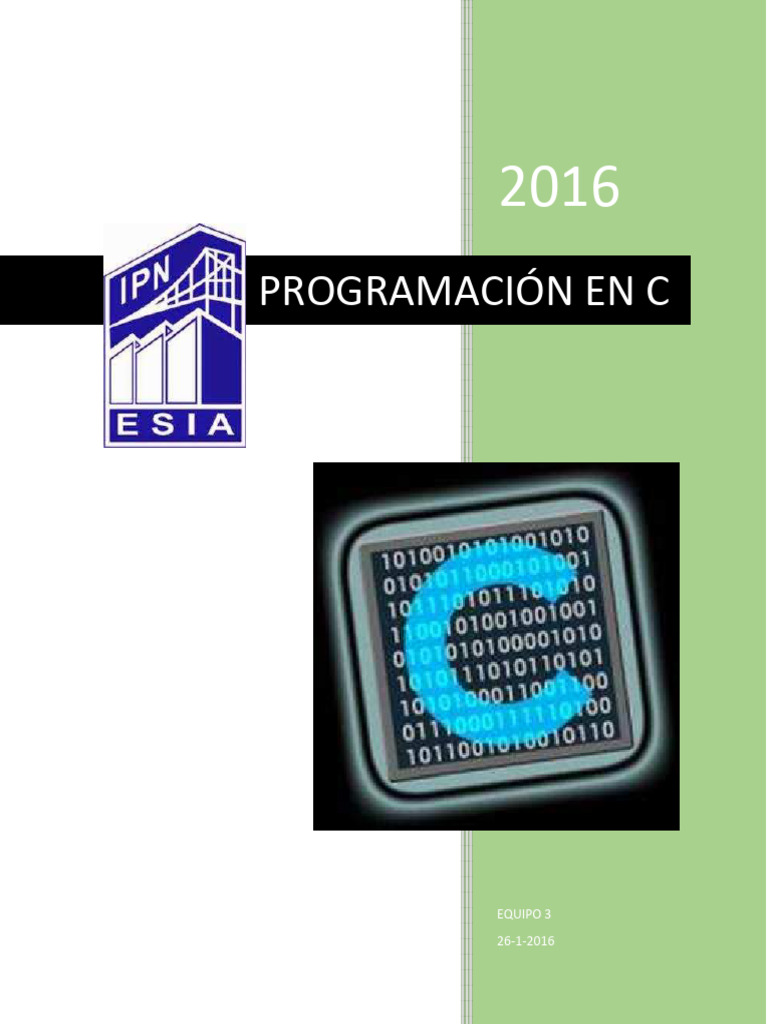 PROGRAMACION_EN_C | PDF | Variable (informática) | Tipo de datos