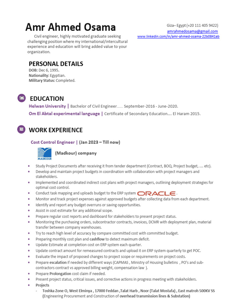 Amr Osama Resume | PDF