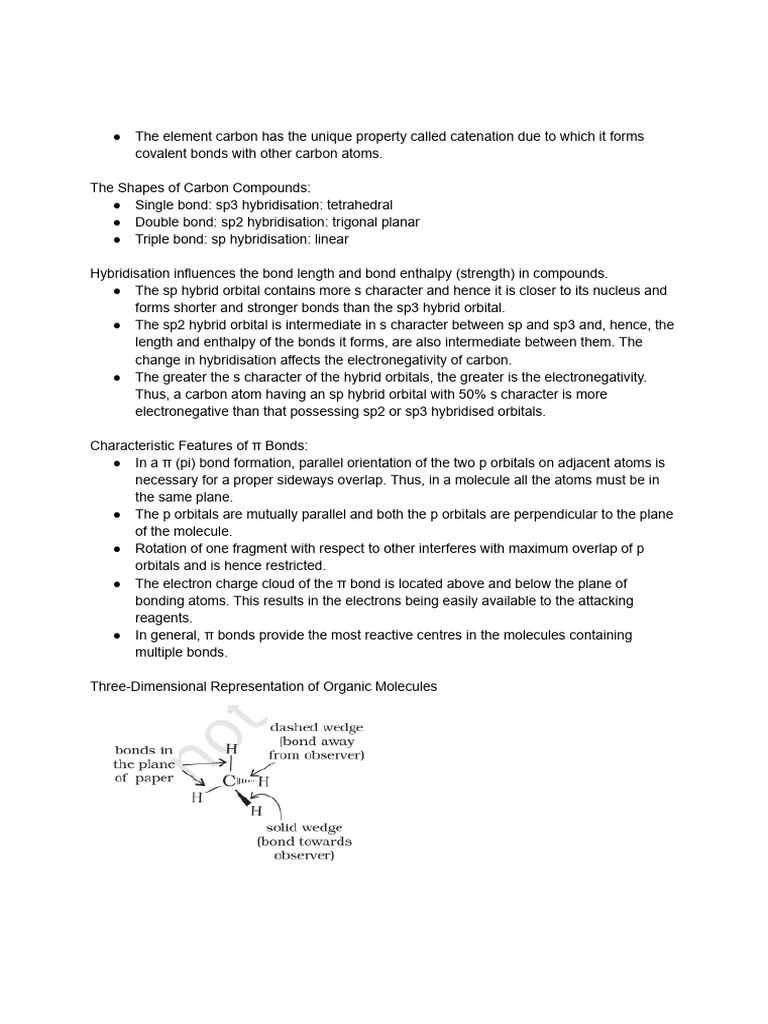 Organic Chem Class 11 - Personal Notes | PDF | Chemical Bond | Covalent ...
