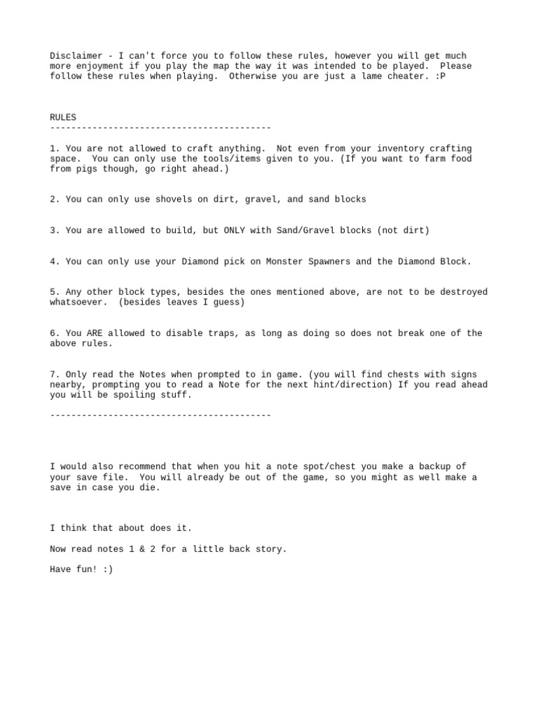 Rules | PDF