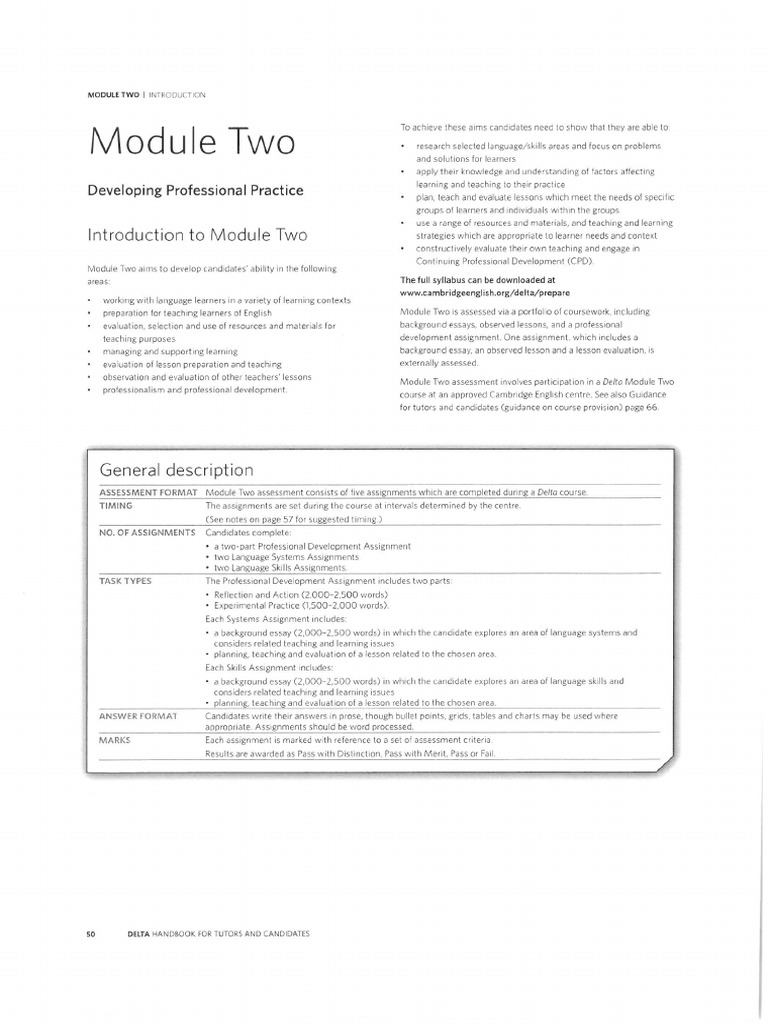 Delta Module Two Handbook 2017 | PDF
