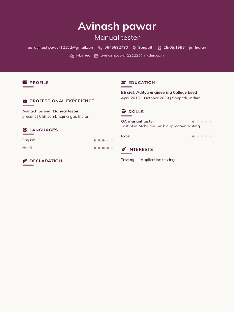 Avinash-pawar-FlowCV-Resume-20250119 | PDF