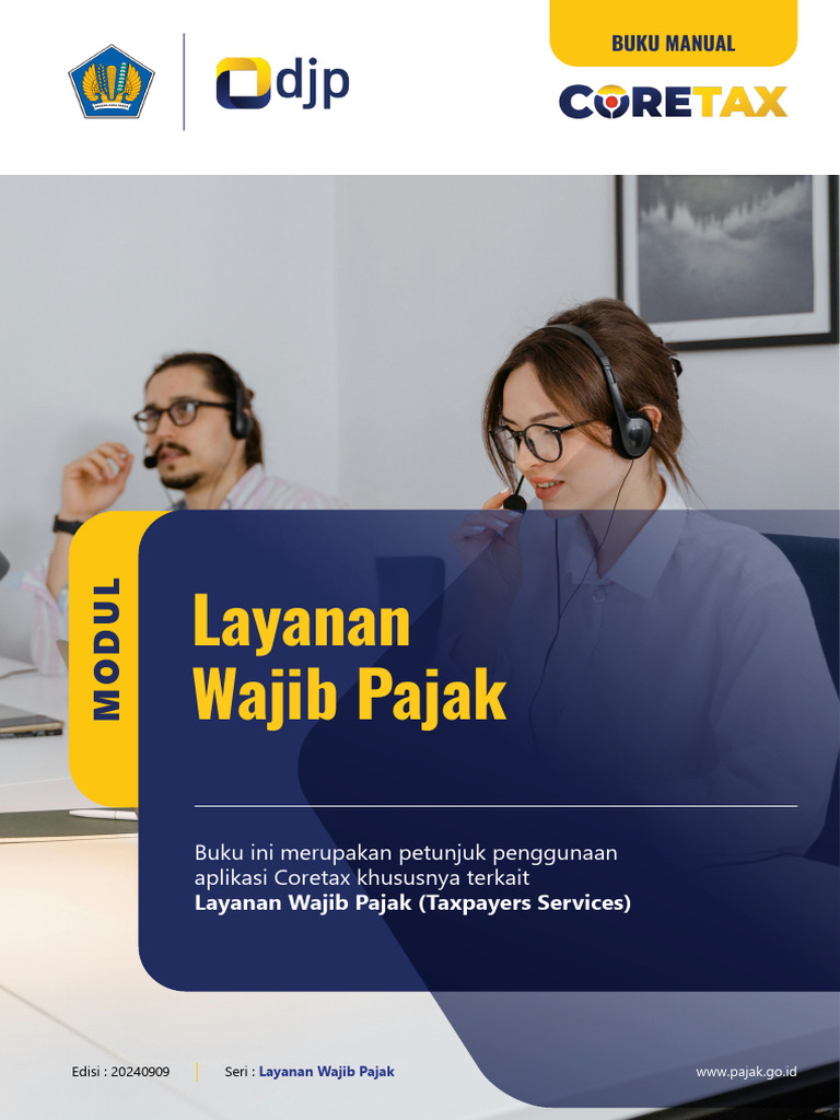 Buku Manual Coretax 2024 - 19 Layanan Wajib Pajak | PDF