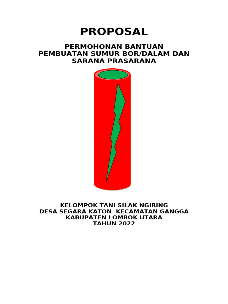 PRoposal Sumur Bor SILAK NGIRING | PDF