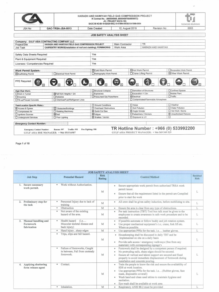 Carpentry Works and Form Works Rev .3 | PDF