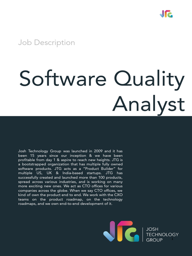 Software Quality Analysis | PDF | Employment | Computing