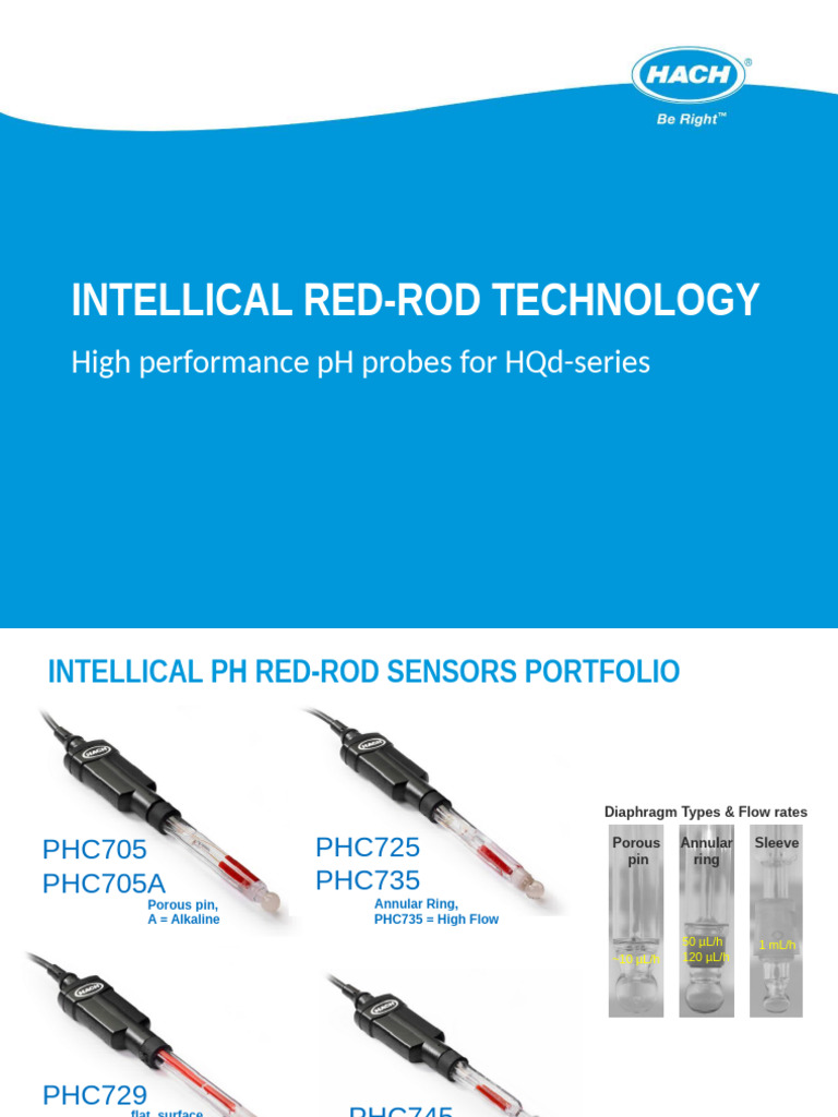 PHC725 Red-Rod pH Probe Overview | PDF | Ph | Physical Chemistry