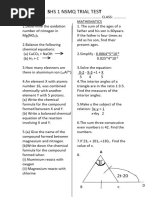 Temascho NSMQ Questions 2024 PDF | PDF | Chemical Polarity | Force