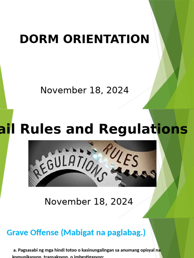 Ppt Jail Rules and Regulation | PDF