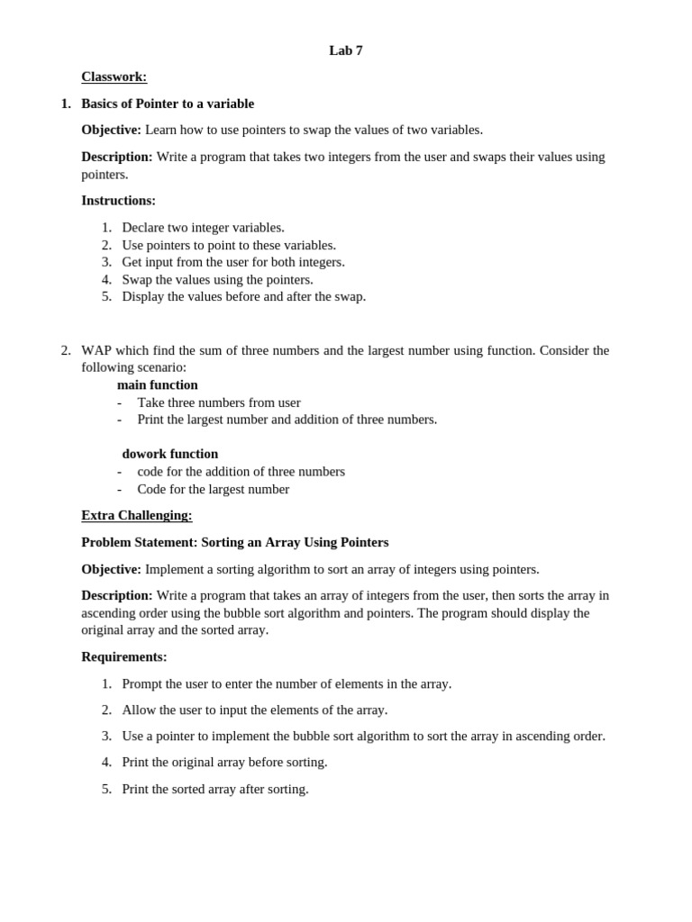 Lab_8_Pointers | PDF