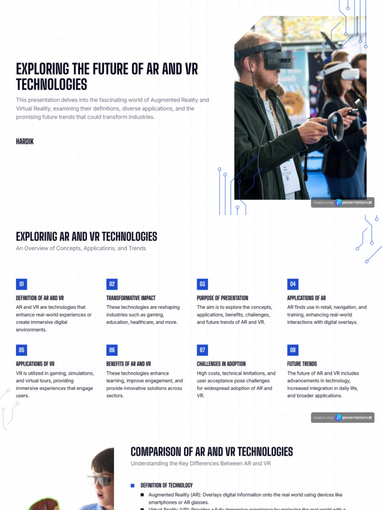 AR and VR Analysis Presentation (2) | PDF