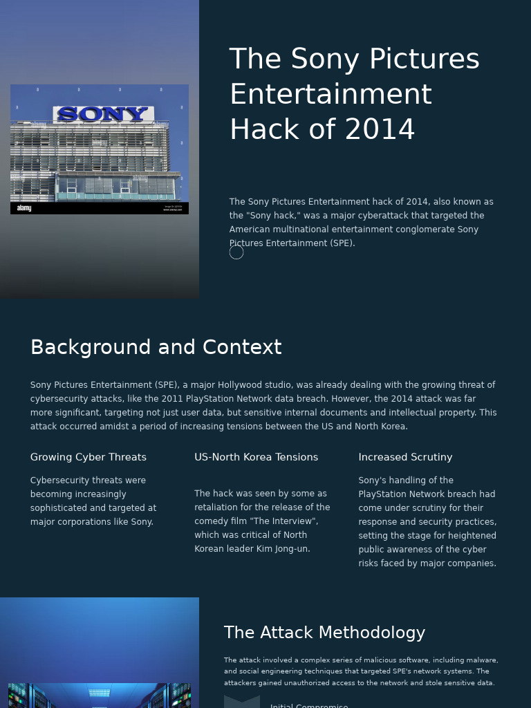 The Sony Pictures Entertainment Hack of 2014 | PDF | Security ...
