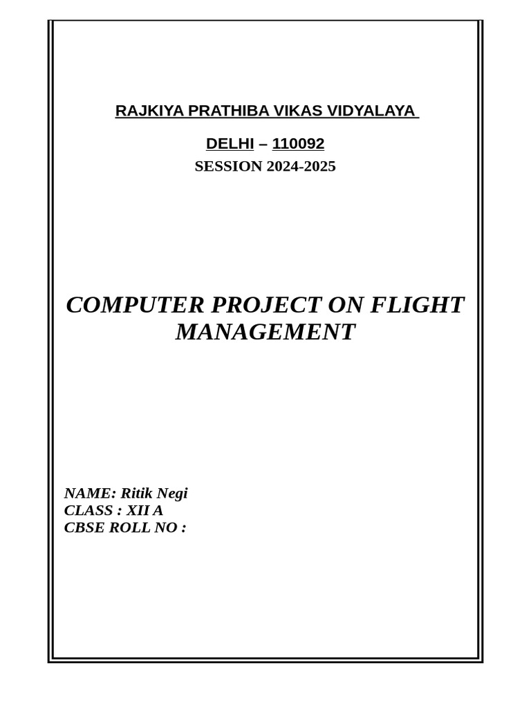 1737132308674_CS Project File[1] | PDF | Computing | Aviation