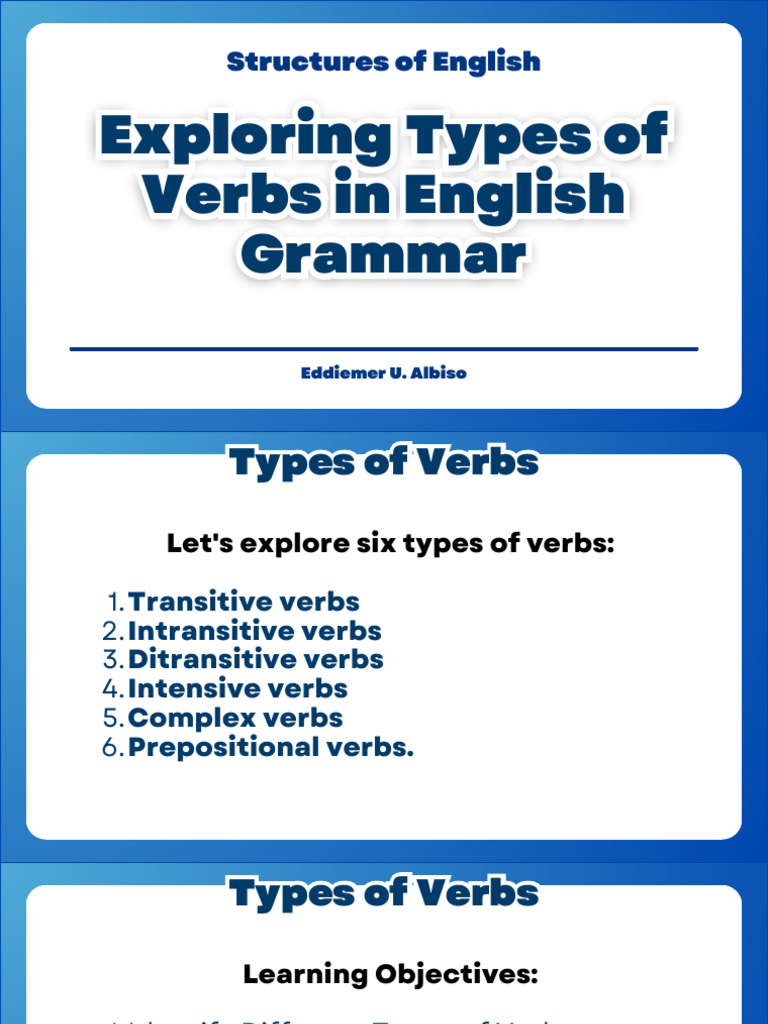 2nd PED - 4 Presentation | PDF | Verb | Object (Grammar)