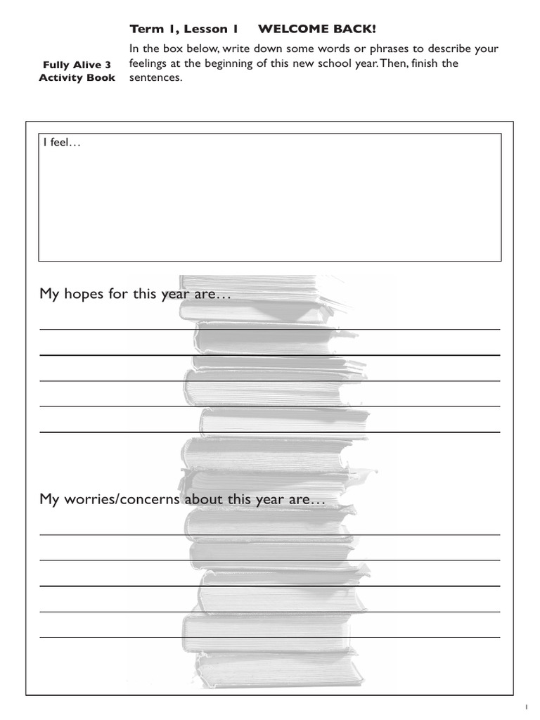 Fully Alive 3 Activity Book | PDF | Jesus | Lent