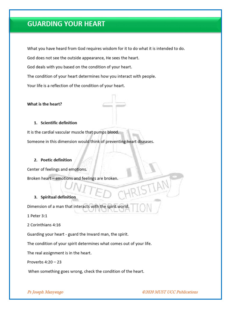 Guarding Your Heart | PDF