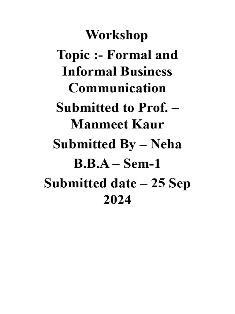 neha pdf.2 | PDF | Communication | Nonverbal Communication