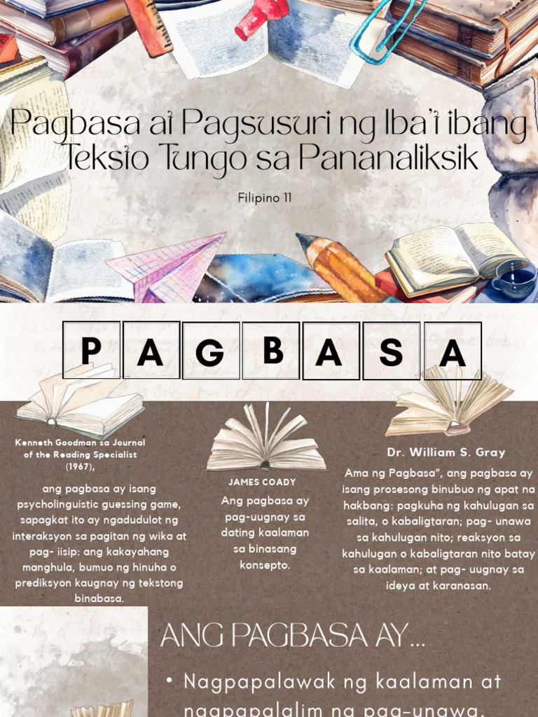 Uri at Teorya NG Pagbasa 1 | PDF