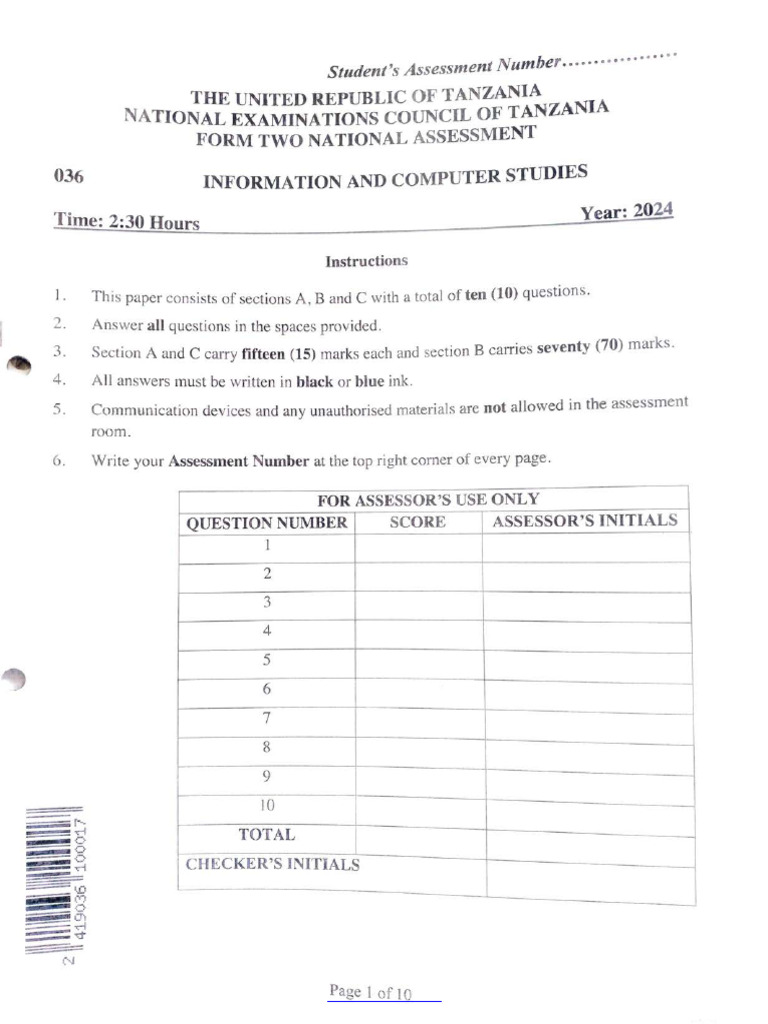 Ics F2 2024 | PDF