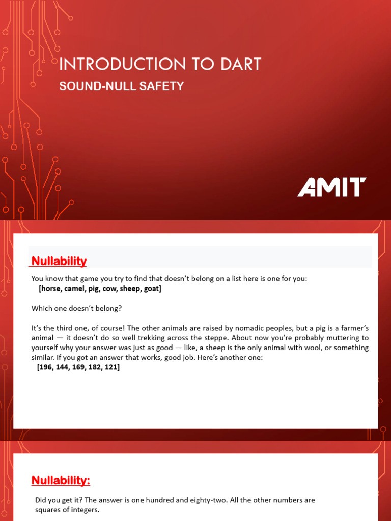 Null Safety Pdf Boolean Data Type Integer Computer Science 