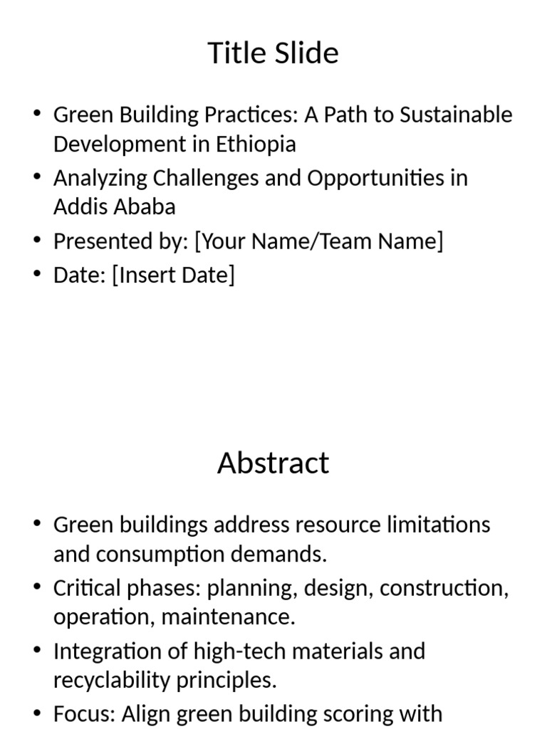 Detailed Green Building Presentation | PDF | Green Building ...
