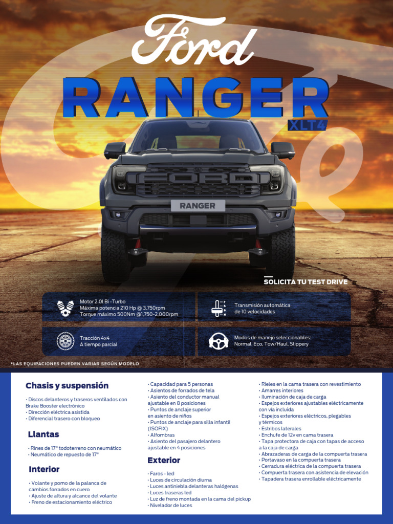 Ranger XLT | PDF | Airbag | Vehículo de motor