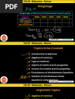 Matrices Formula Sheet Class12 2025-26 | PDF