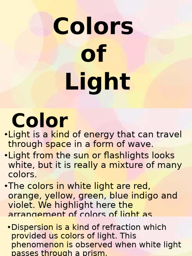 colors of light | PDF