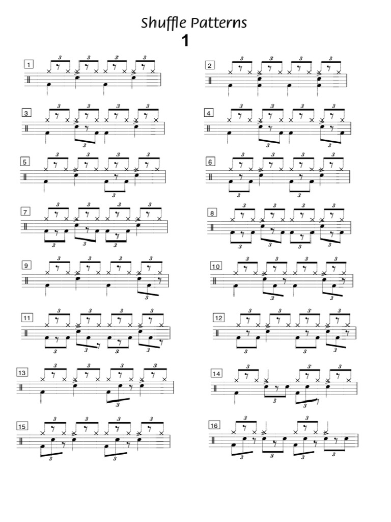 Shuffle Patterns 1 | PDF
