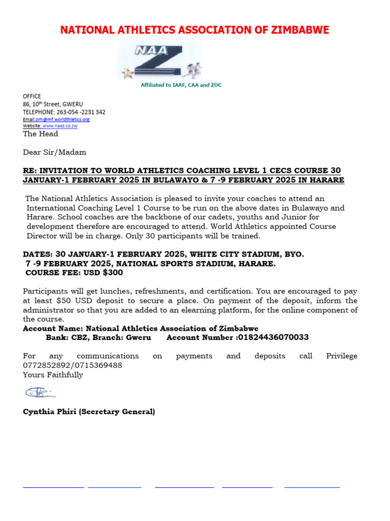 Cecs 1 Byo Harare 2025-1 | PDF