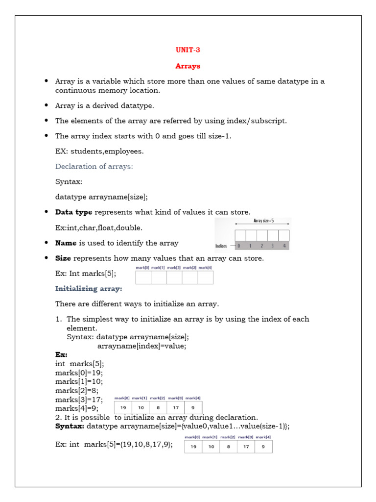 UNIT-3 | PDF | Data Type | String (Computer Science)