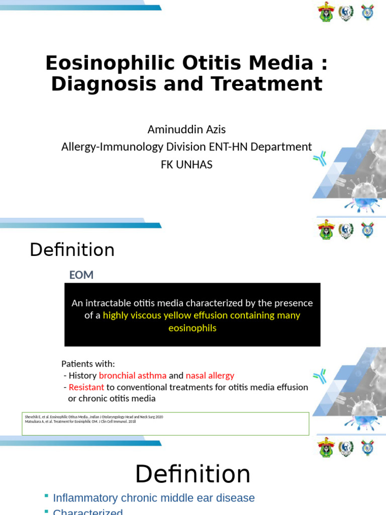 Eosinophilic Otitis Media Overview | PDF | Inflammation | Allergy