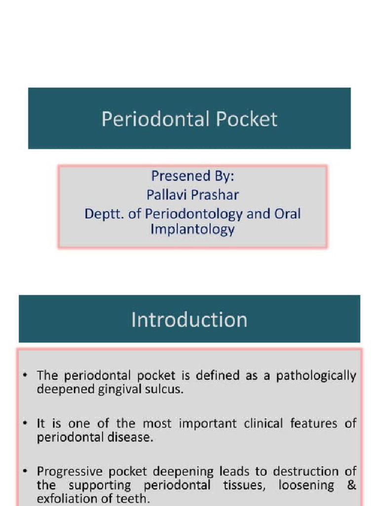 Periodontal Pocket | PDF