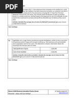 GCSE Business Formula Reference Guide | PDF | Revenue | Cost