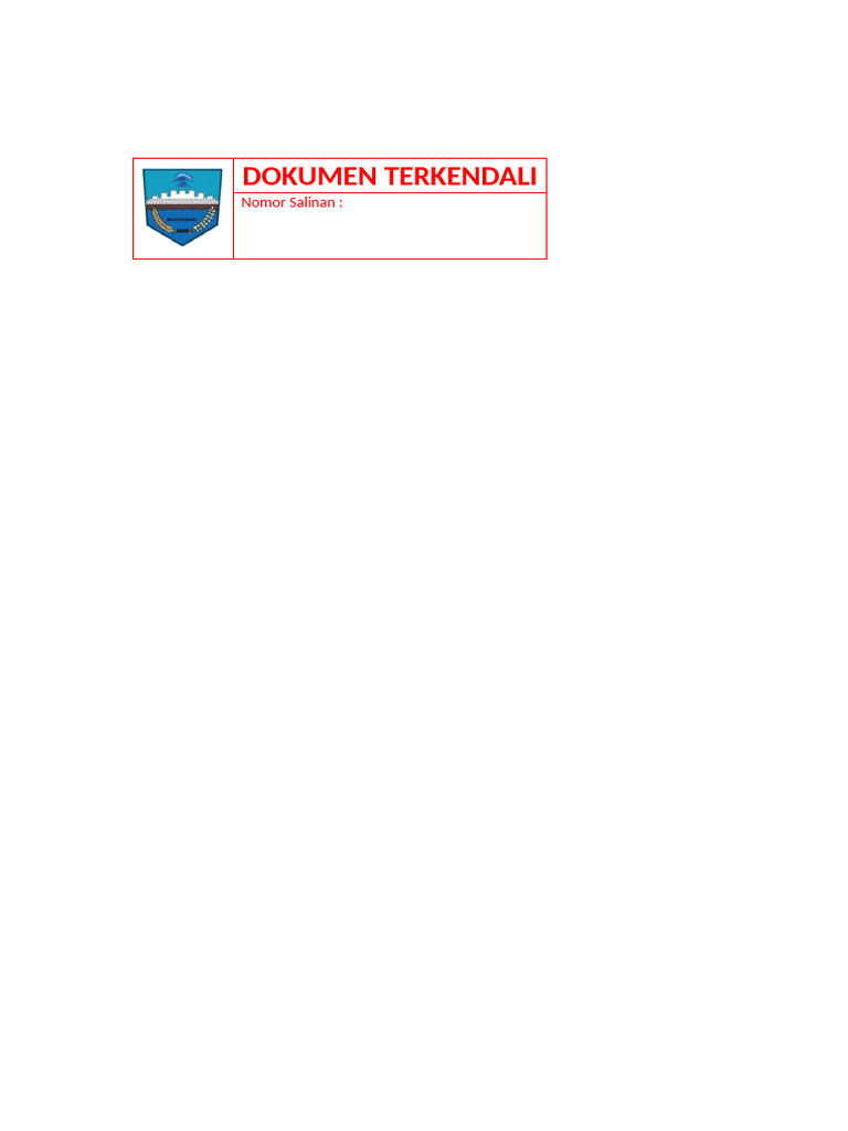 Dokumen Terkendali | PDF