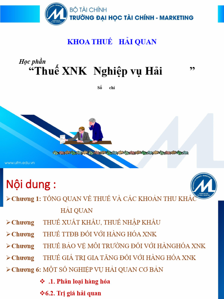 Chuong 6 - PLHH - ThueXNK - NVHQ DH CLC 2022 | PDF