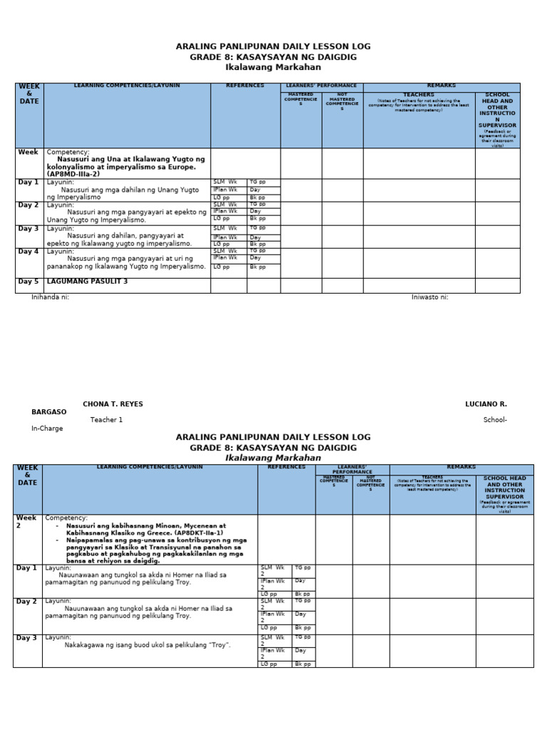 Q3 AP 8 DLL Wk 1 | PDF