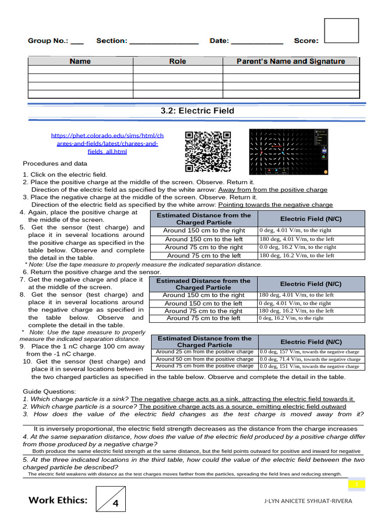 Electric Field Pdf Electric Field Electric Charge