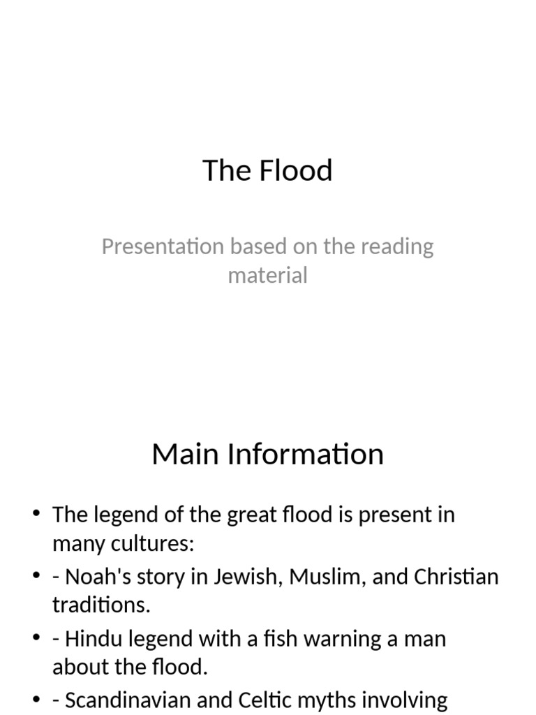 Global Flood Legends And Idioms Pdf