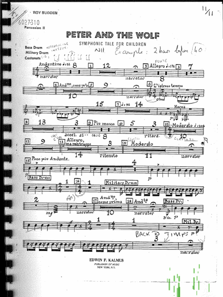 Prokofiev Peter and The Wolf Perc2 | PDF
